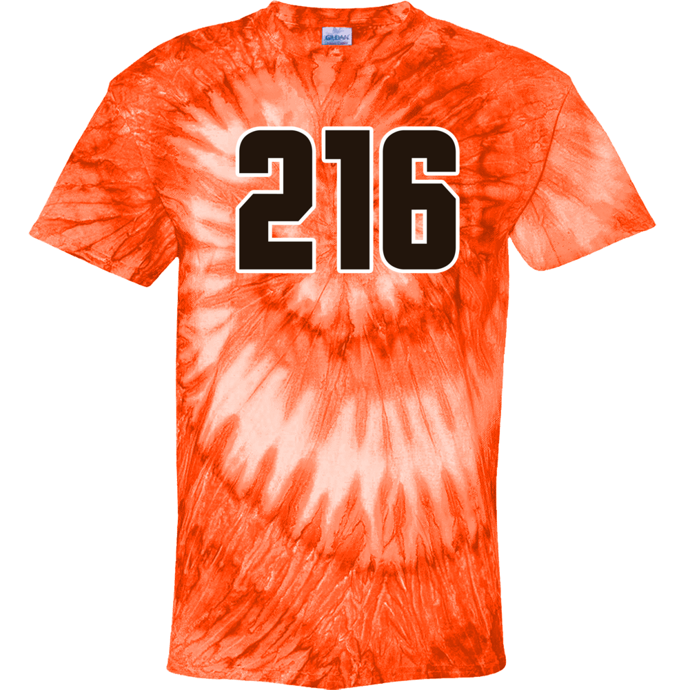 Area Code 216 Cleveland Football Fan Tie Dye – theLandTshirts