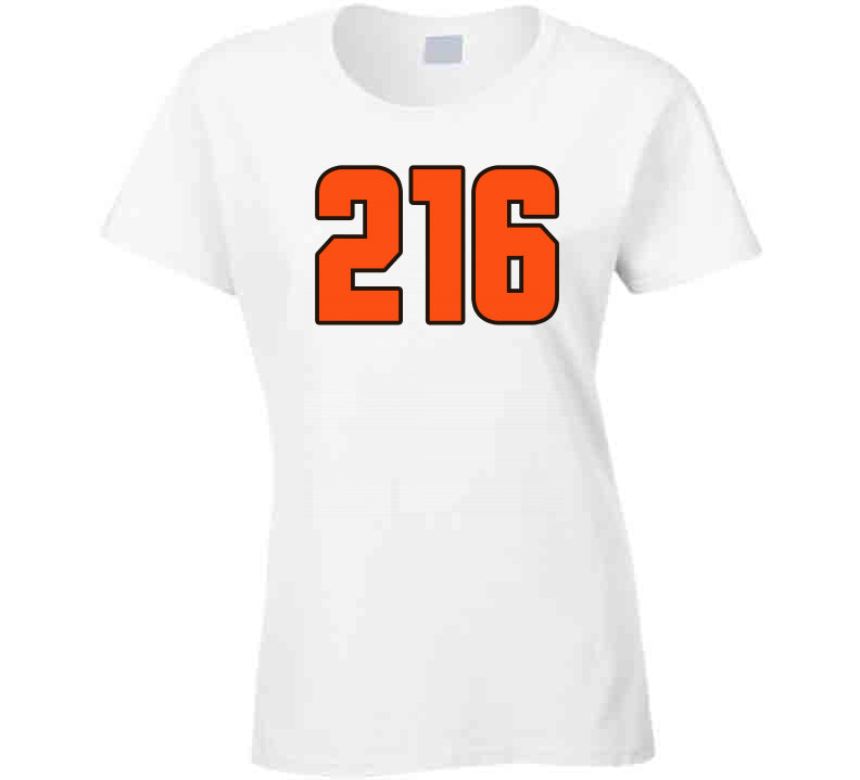 Area Code 216 Cleveland Football Fan V3 T Shirt – theLandTshirts
